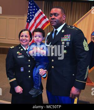 The Lambert familly -- Lt. Col. Ebony, 2-year-old Majour and Command ...