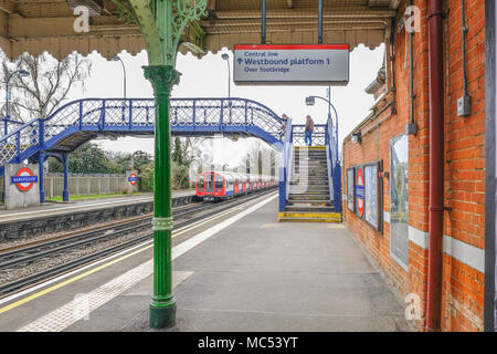 Barkingside, Ilford, Essex, UK - April 6, 2018: Aerial view of the ...