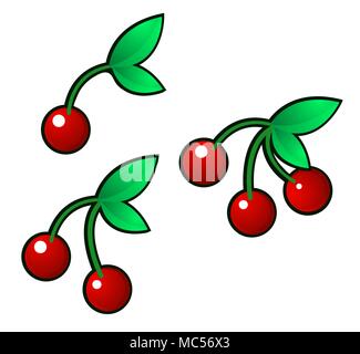 cartoon cherries symbol Stock Vector Image & Art - Alamy