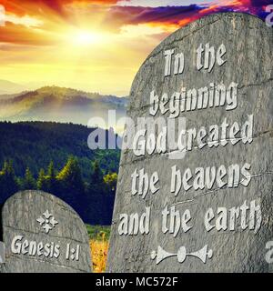 In the beginning God created the heavens and the earth Genesis 1:1 ...