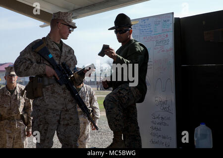 A primary marksmanship instructor, Edson Range, Weapons and Field ...