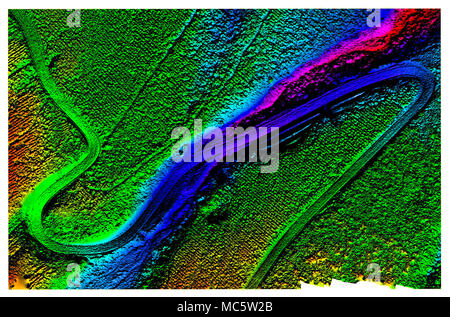 Digital Elevation Model Representing Geological Anomalies ...