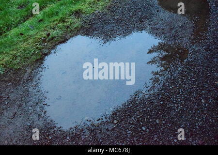Heart Shape Puddle Stock Photo - Alamy