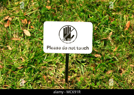 Do not touch sign. Dont touch and please do not touch, vector Stock ...