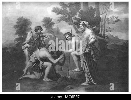 Nicolas Poussin - The Shepherds of Arcadia Stock Photo - Alamy
