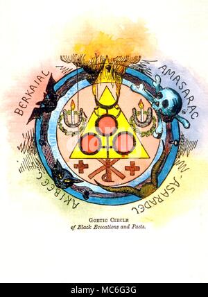 Goetic circle according to the magician, Eliphas Levi. From a hand ...