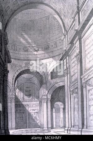 Lithograph from a French Masonic Journal showing esoteric symbols ...