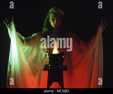 DIVINATION - Pyromancy. Divination be means of flames Stock Photo - Alamy