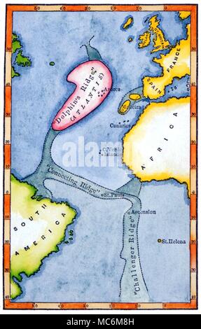 Atlantis map 1882 Stock Photo - Alamy