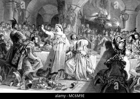 Banquet scene in Macbeth Stock Photo - Alamy