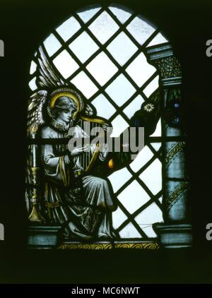 Angels Playing Harp Stock Photo - Alamy