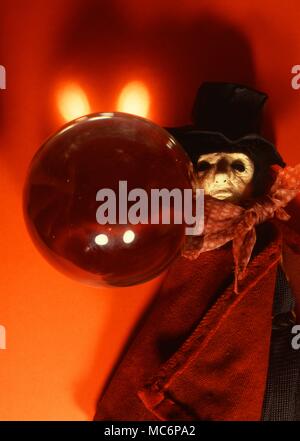 Witchcraft. Curse doll or witch poppet with written spell attached ...