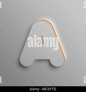 Realistic 3D font, vector Stock Vector Image & Art - Alamy