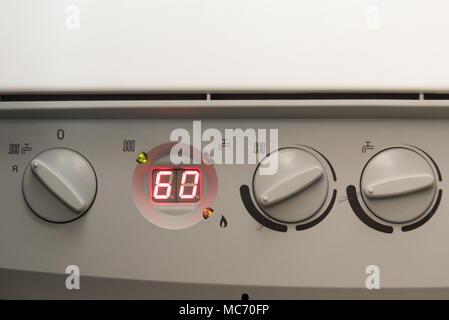 combi boiler control panel Stock Photo - Alamy
