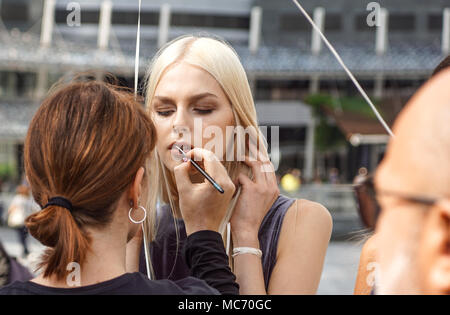 People during the during Milan Fashion Week Fall/Winter 2020-2021, on ...