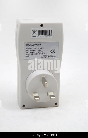 Plug In Mains Power And Energy Monitor Stock Photo - Alamy