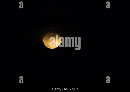 Natural Phenomenon Super Blue Blood Moon is Rising Stock Photo - Alamy