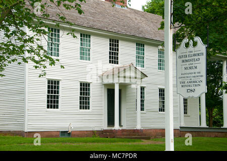 Oliver Ellsworth Homestead, Windsor, Connecticut Stock Photo - Alamy