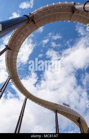 The Avalanche roller coaster at Blackpool Pleasure Beach (fairground ...