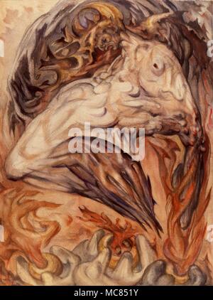 Lucifer creating a hand from his wing-top - from Fay Pomerance's ...