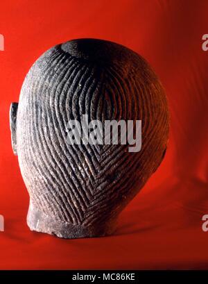 CELTIC HEAD Unearthed in garden at Eldwick, Yorkshire at unknown date ...