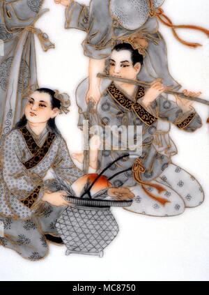 Taoism - Two of the Taoist 'Eight Immortals'. Chang Kuo-lao with his ...