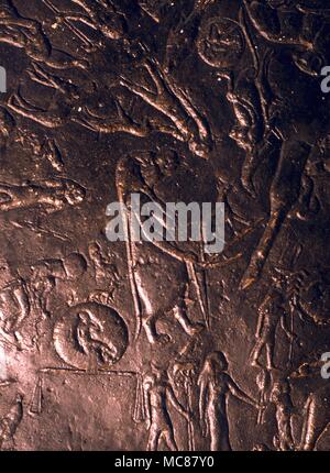 Taueret the hippo god a marker of the pole. Detail from the planisphere ...