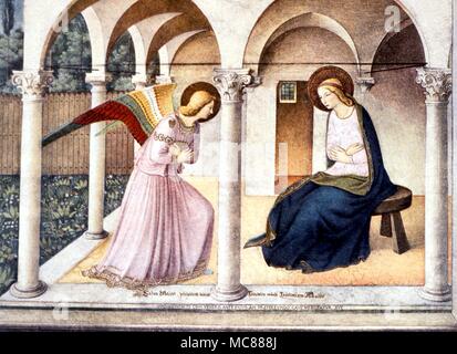 Annunciation by Fra Angelico San Marco Museum Florence Italy Stock ...