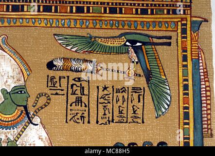 Papyrus of Hunefer detail Stock Photo - Alamy