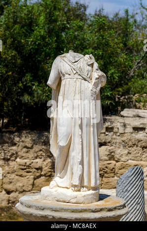 Headless statue in Salamis on the east coast of Cyprus Stock Photo - Alamy