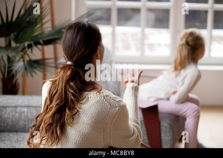 mother reprimanding daughter Stock Photo - Alamy
