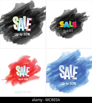 Vector word Summer sale .Letters made of flowers and leaves on a white ...