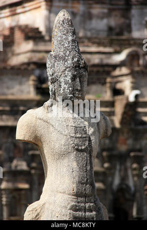 Armless goddess statue in the royal ancient city of Polonnaruwa in Sri ...
