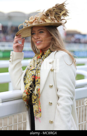 Tyne-Lexy Clarson from Love Island enjoys Ladies Day. Featuring: Tyne ...