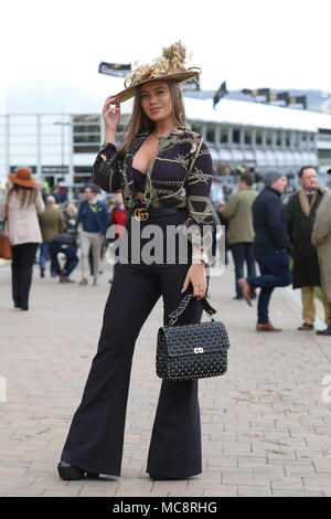 Tyne-Lexy Clarson from Love Island enjoys Ladies Day. Featuring: Tyne ...