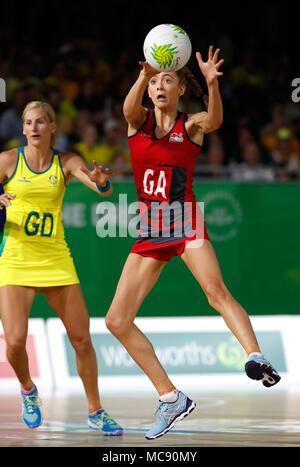 Women's indoor netball match Stock Photo - Alamy
