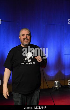 Phil Jupitus Comedian on stage at Mareel Shetland Scotland Stock Photo ...
