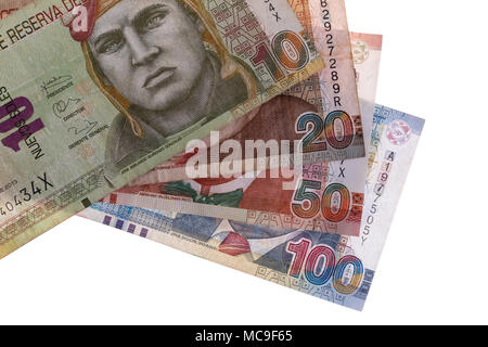 Money Peru currency detail of Peruvian 10 Inti banknote Stock Photo - Alamy