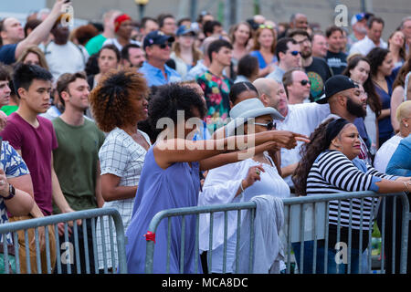 New Orleans, USA. 12th Apr, 2024. Lisa Amos perform during the French ...
