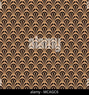 Abstract black and gold geometric pattern on a white background ...