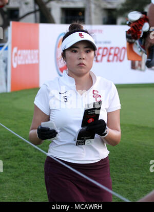 April 11, 2018 - Robynn Ree walks the 8th fairway during the first ...