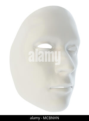 White mask similar to the robot's face Stock Photo - Alamy