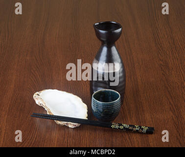 japanese cuisine. sake on background Stock Photo - Alamy