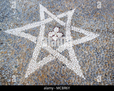 Detail of inlay and carvings decorating the stones to make various ...