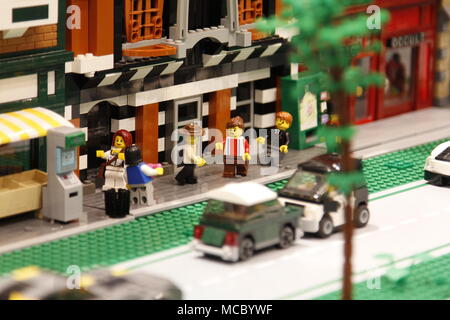 Lego Street Scene Diorama Stock Photo - Alamy