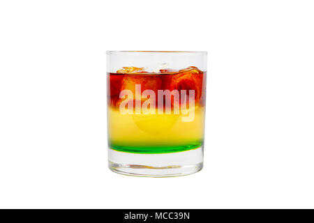 Multicolored, tri-color, cocktail red, yellow, orange, green, gradient ...