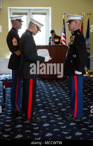 U.S. Marine Corps CWO5 Christian P. Wade, gunner, 2nd Marine Division ...