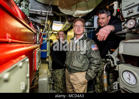 Undersecretary of the Navy, the honorable Thomas B. Modly, looks ...