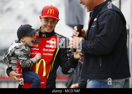 Kyle Larson is introduced before a NASCAR Cup Series auto race Sunday ...