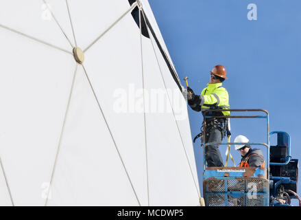 Chris Liverman and David Hartmann, both with SAS construction ...